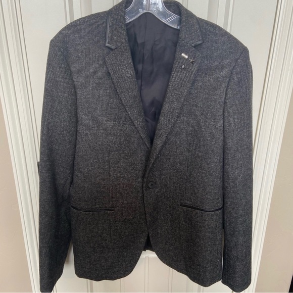 Guess | Suits & Blazers | Guess Tweed Grey Blazer | Poshmark